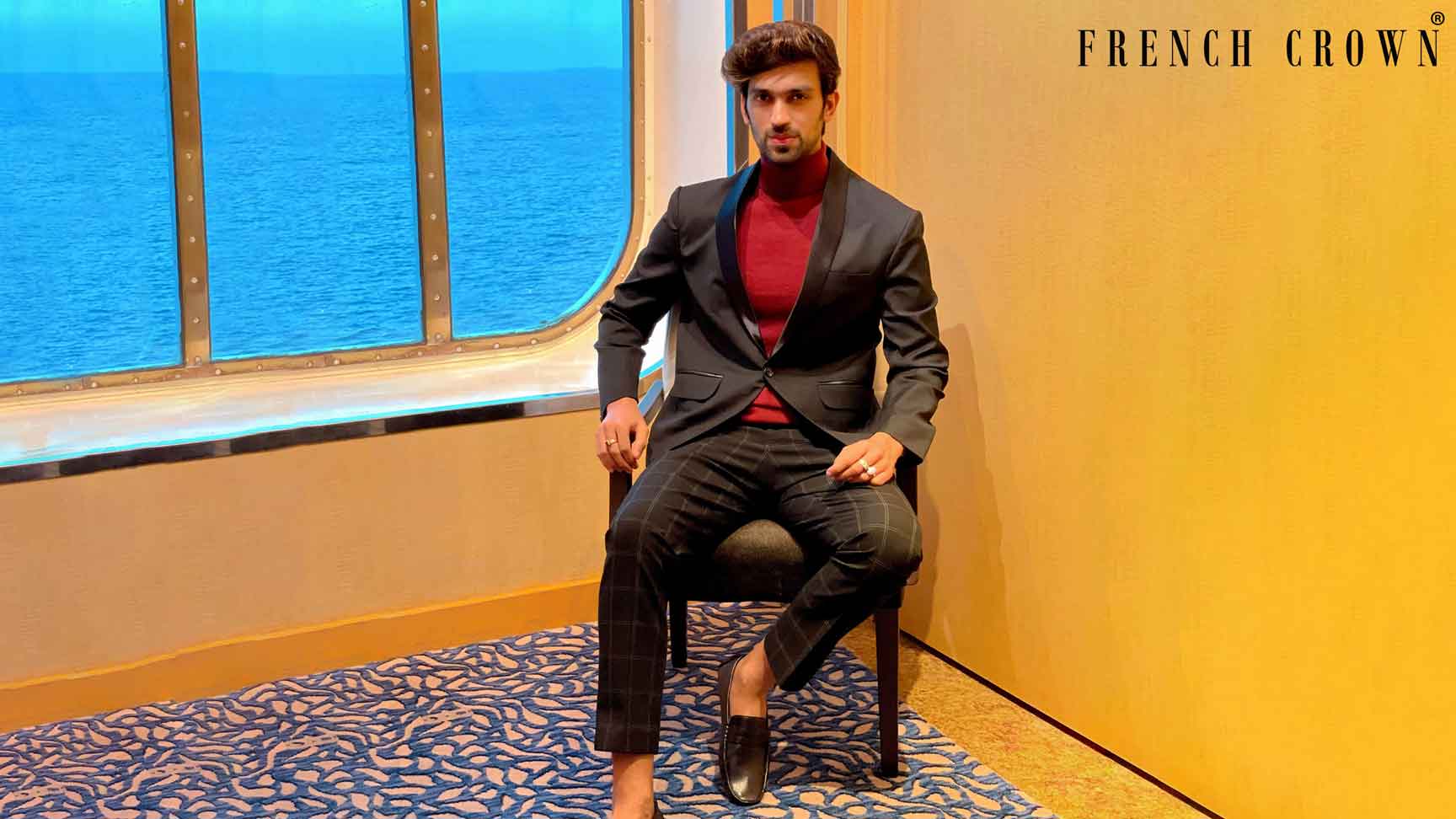 Buy Stylish Black Suits for Men at the Best Price - French Crown
