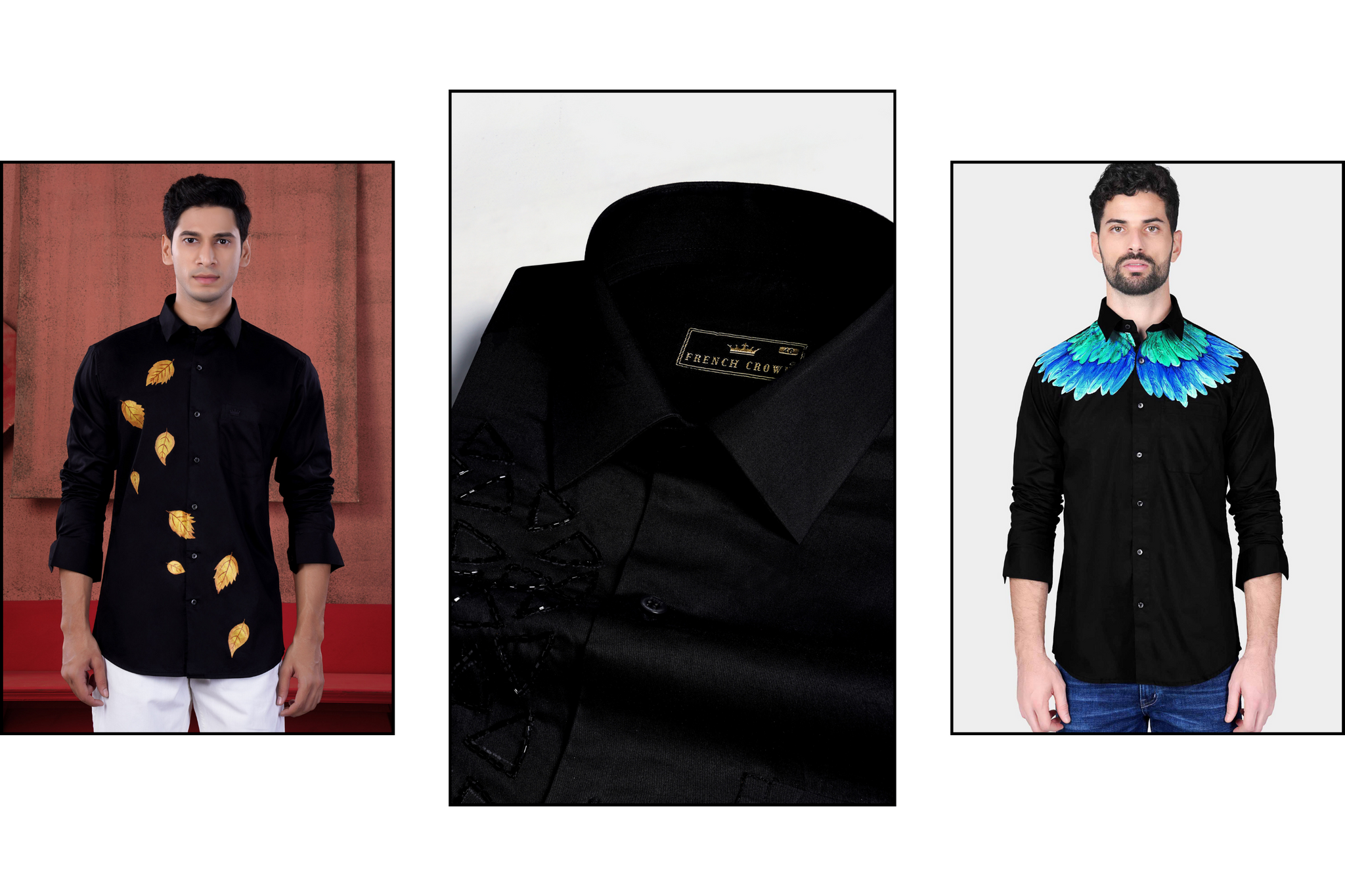 Buy Designer & Luxury Shirts for Men Online - French Crown