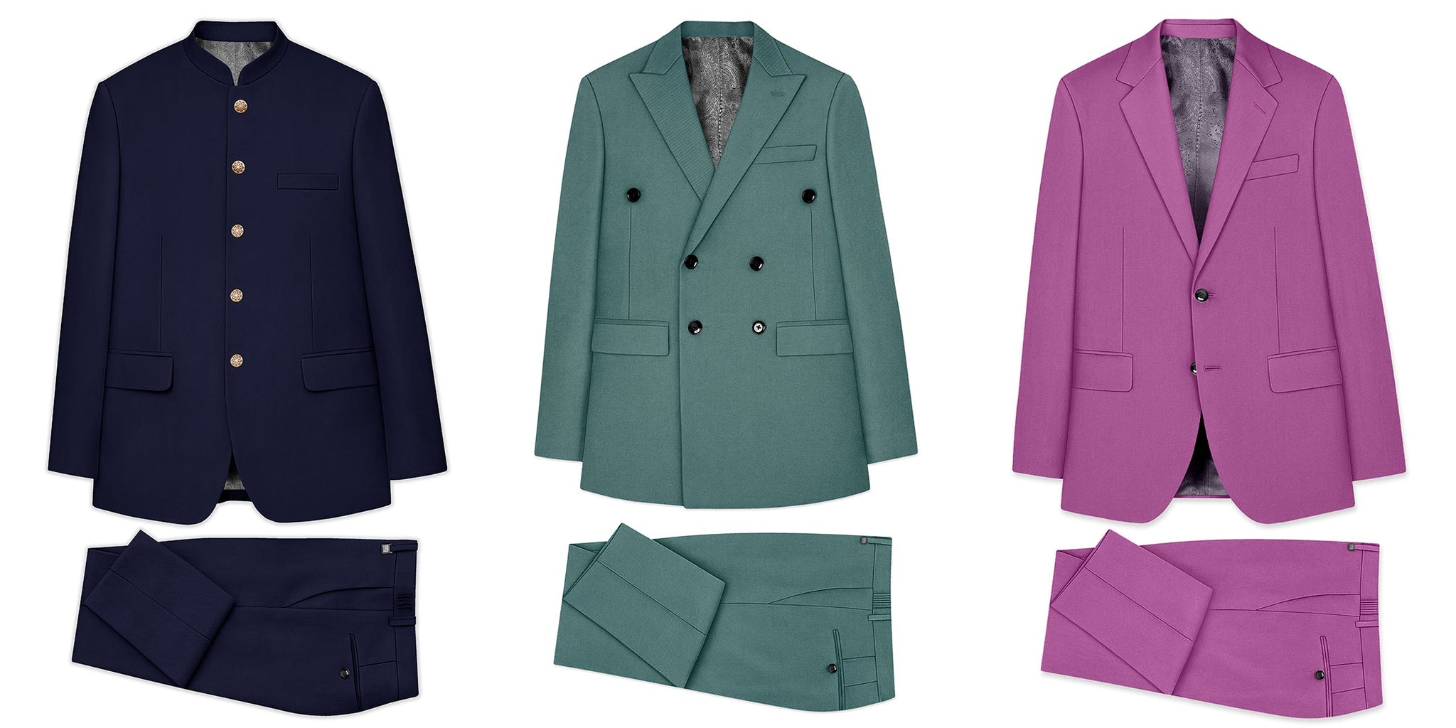 Buy Plain and Solid Coat Pants and Suits for Men Online - French Crown