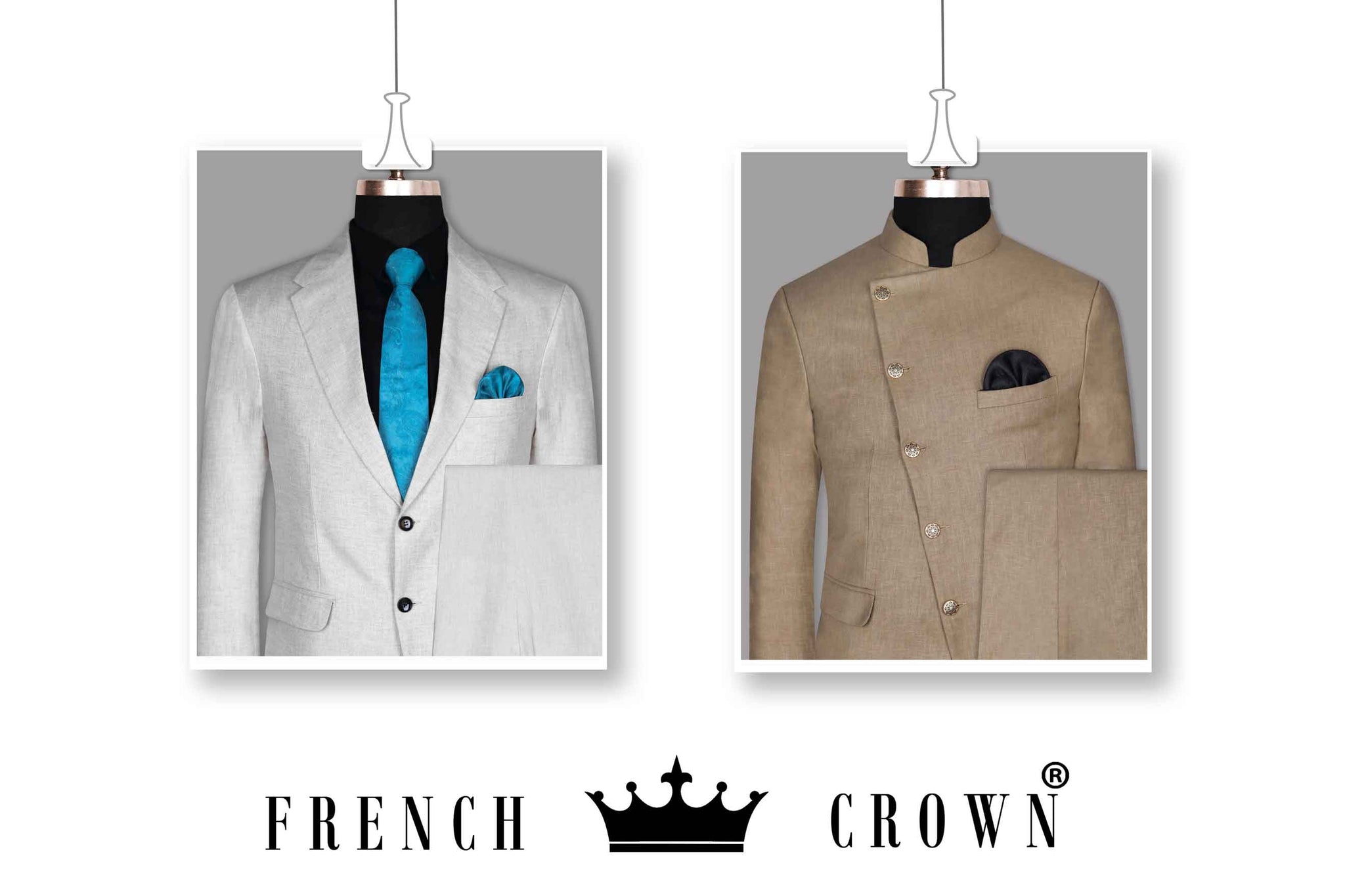 Buy Men's Linen Suits Online at Best Prices | French Crown