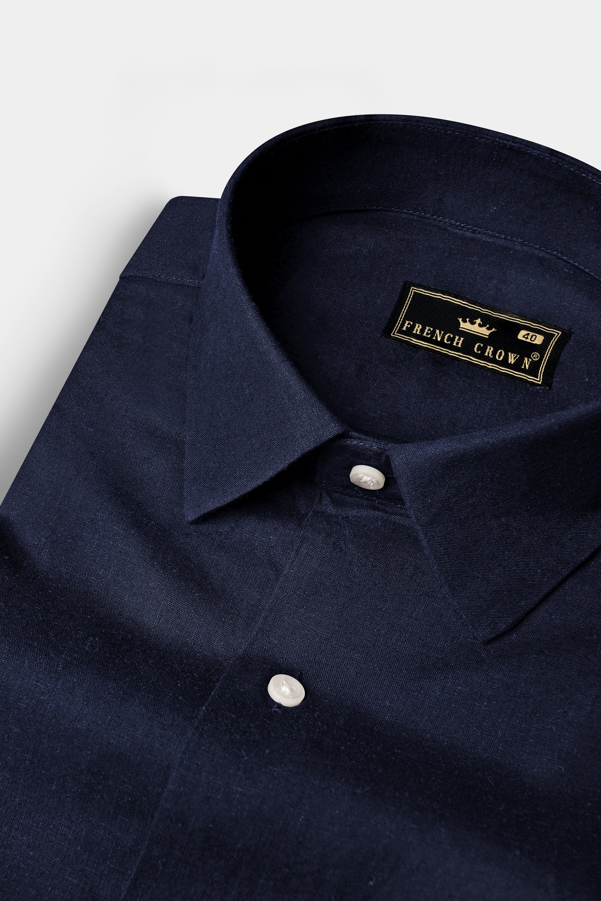 Millenium Blue Formal Plain Solid Premium Cotton Shirt For Men