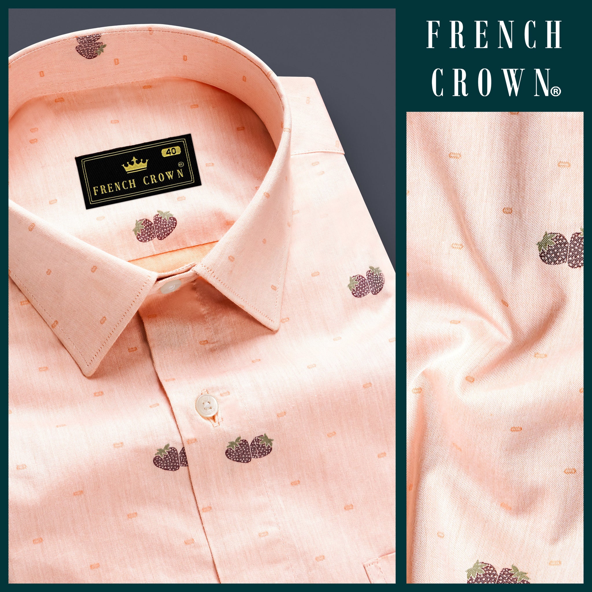Tropical Harmony-Melon Peach strawberry Butta Formal Textured Premium ...