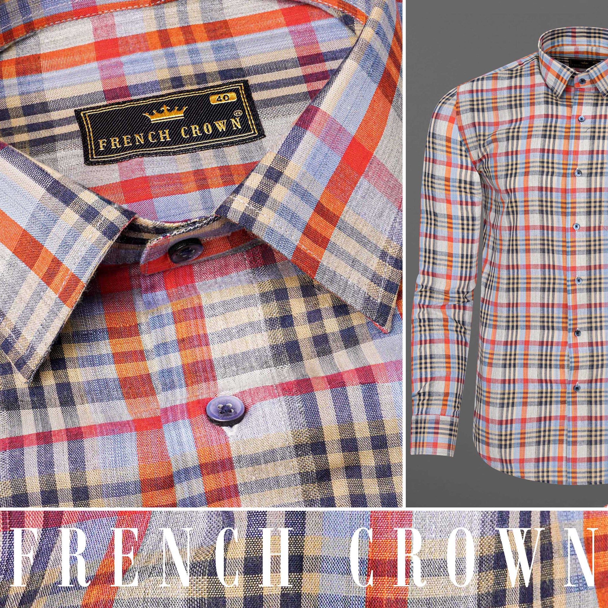 Almond Brown Casual Checks-Plaid Premium Cotton Shirt For Men - Snitch ...