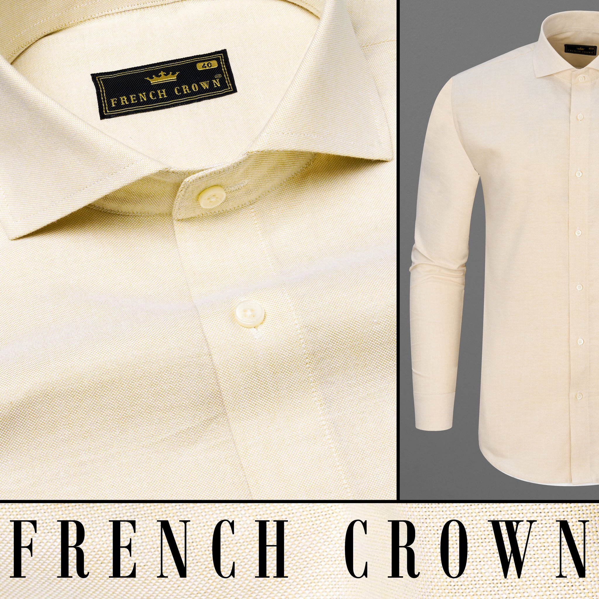 Eggshell Brown Formal Textured Premium Cotton Shirt For Men - Snitch Shirts