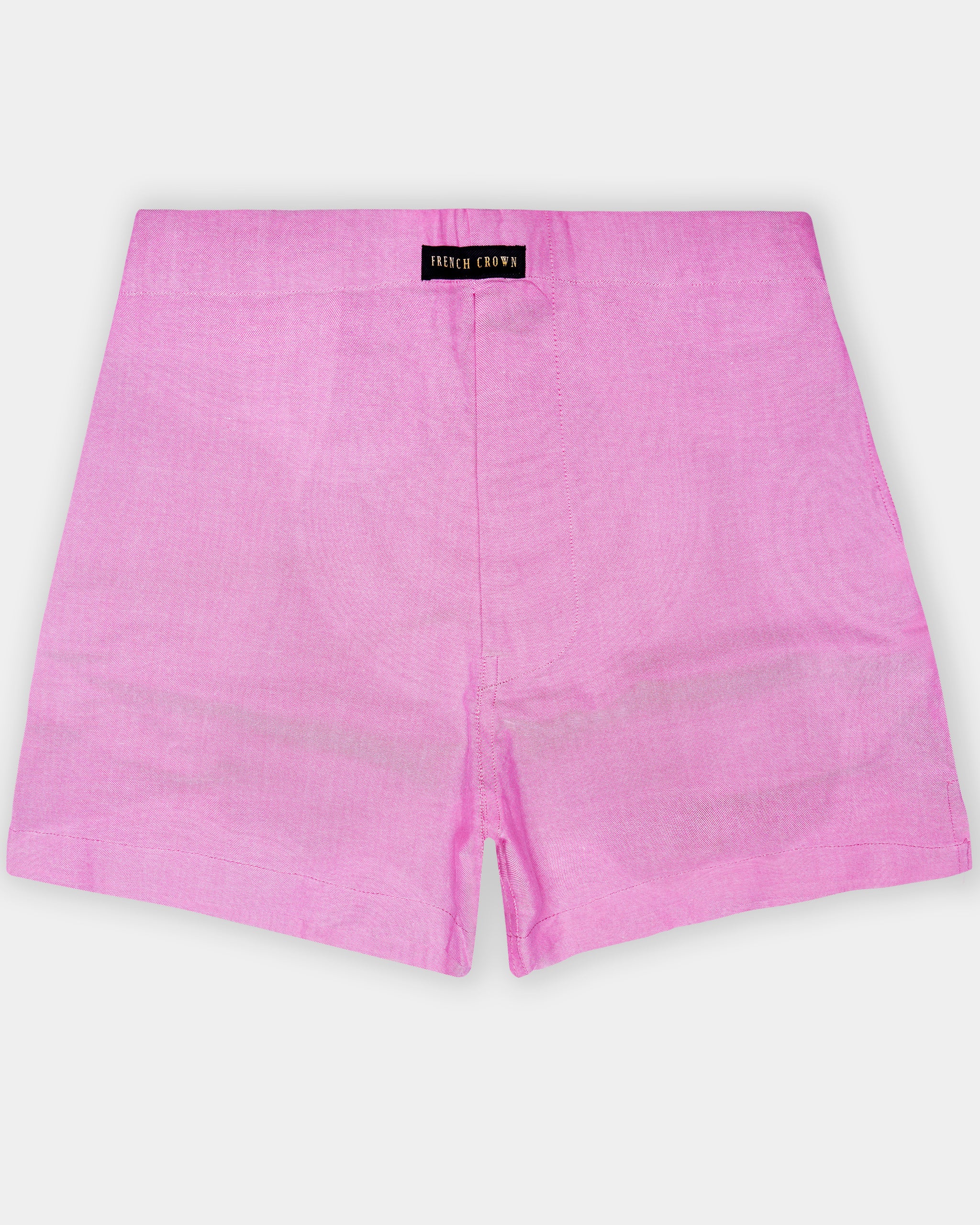 Viola Pink Textured Premium Linen Boxers For Man