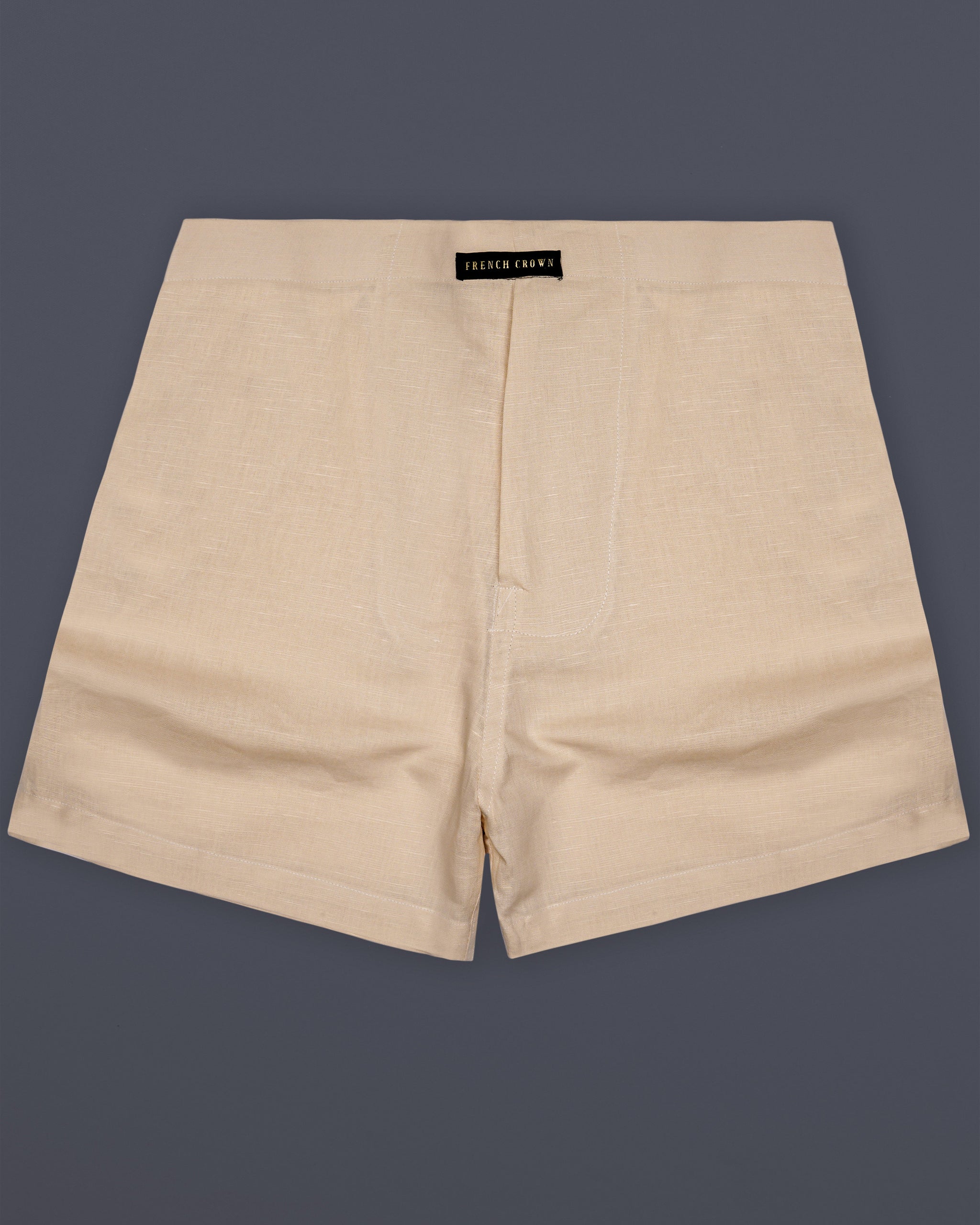 Ivory-Sorrell cream Plain Solid Cotton Boxer For Man