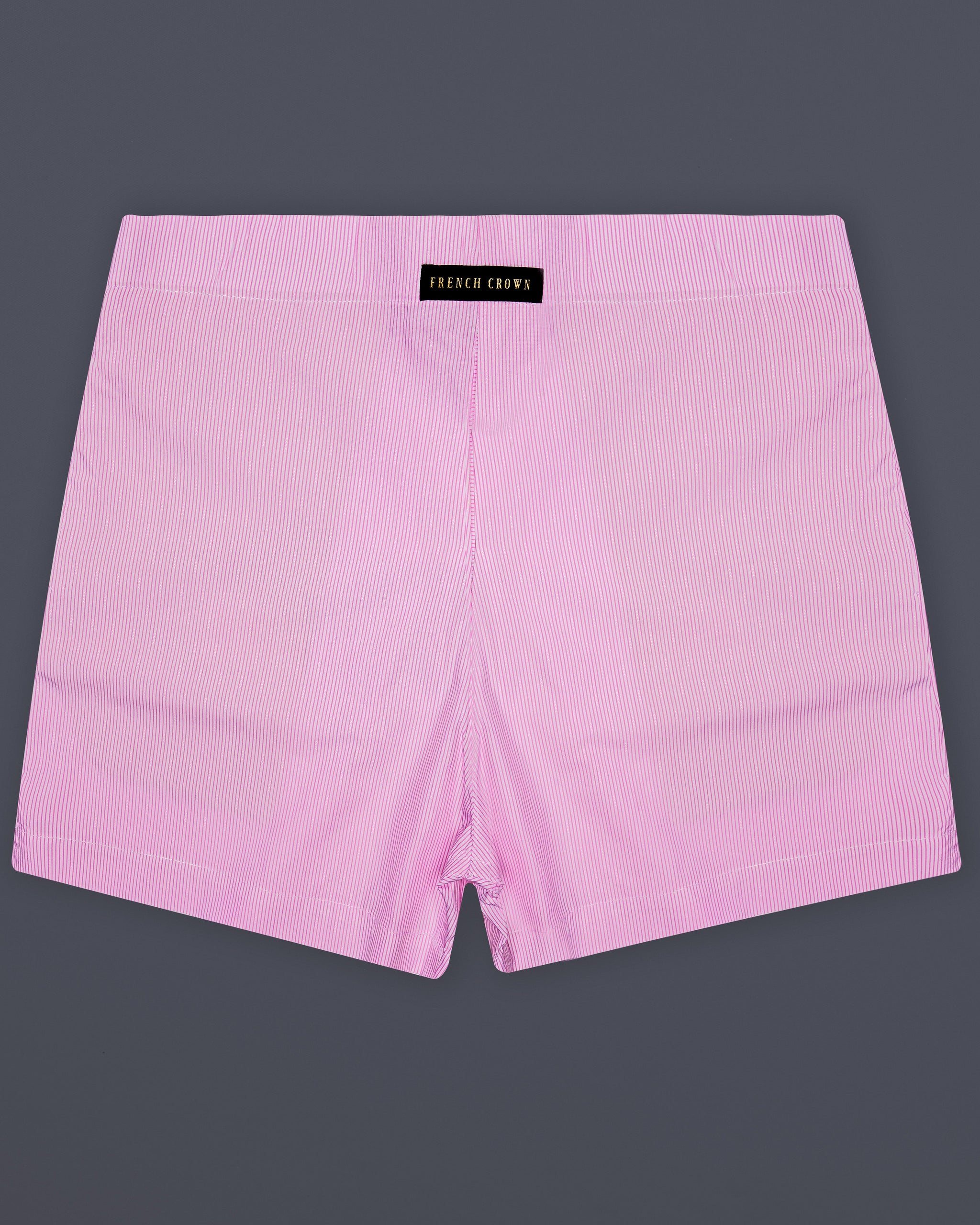 Flamingo-Melanie Pink Stripes Cotton Boxer For Man