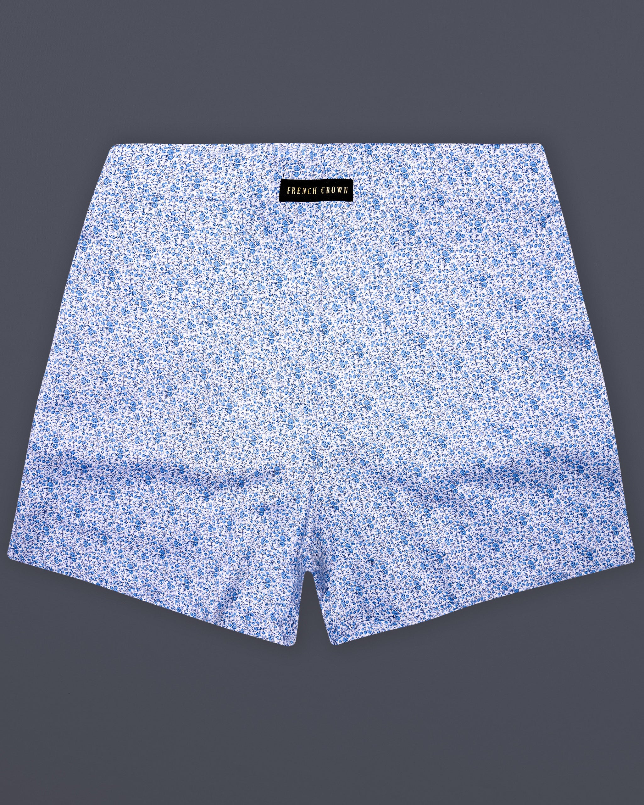 Frost-Jordy Blue Prints Cotton Boxer For Man