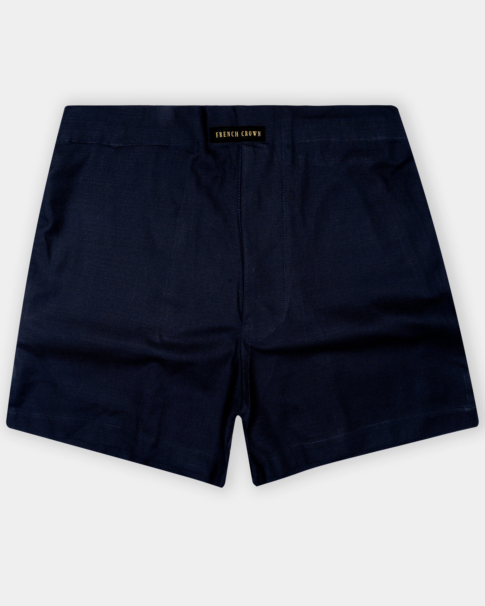 Ebony Blue Solid Cotton Boxer For Man