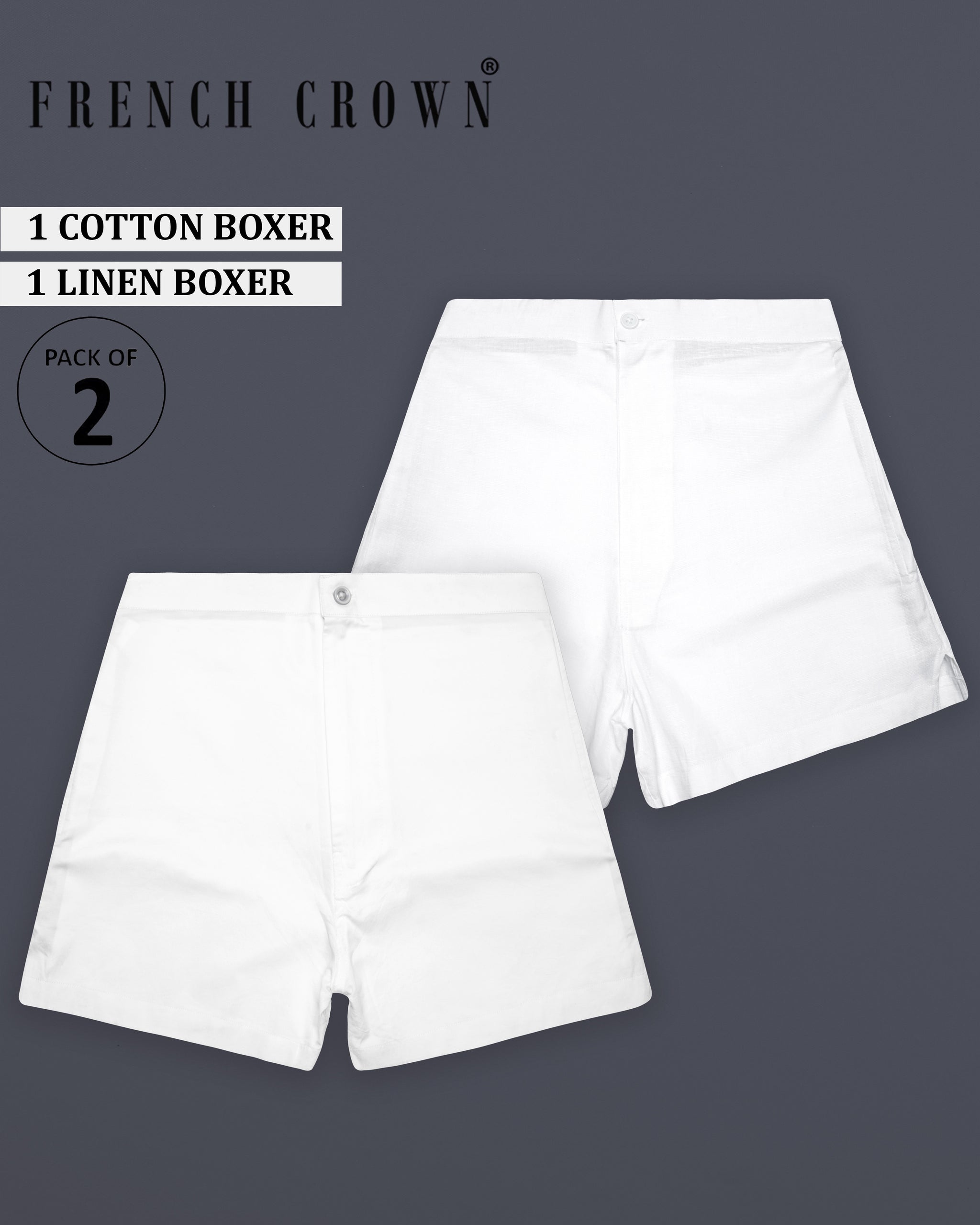 Linique-Bright White Premium Cotton And Bright White Luxurious Linen ...