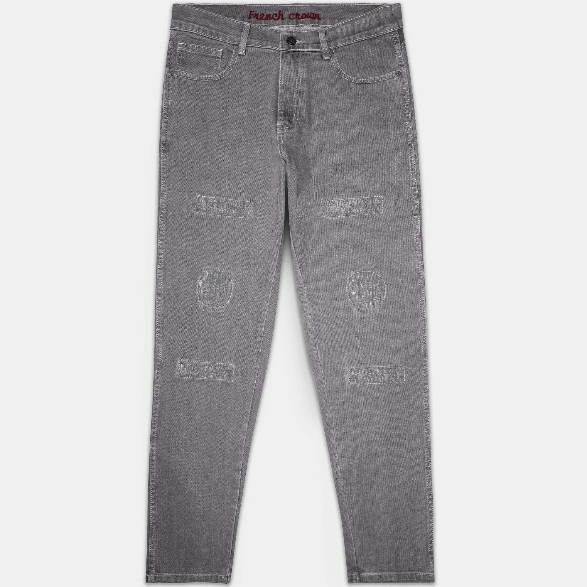 Venus Gray Mildly Regular Fit Mid-Rise Clean Look Denim Jeans