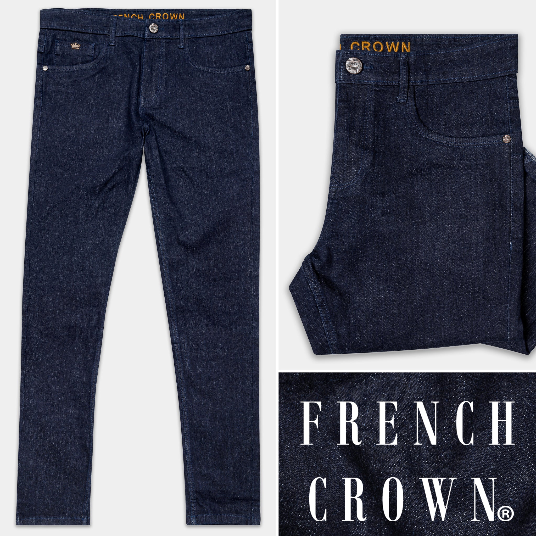 Mirage Blue Slim Fit Mid-Rise Clean Look Denim Jeans