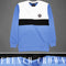 Moonstone Blue with White and Black Block Full Sleeves Super Soft ...