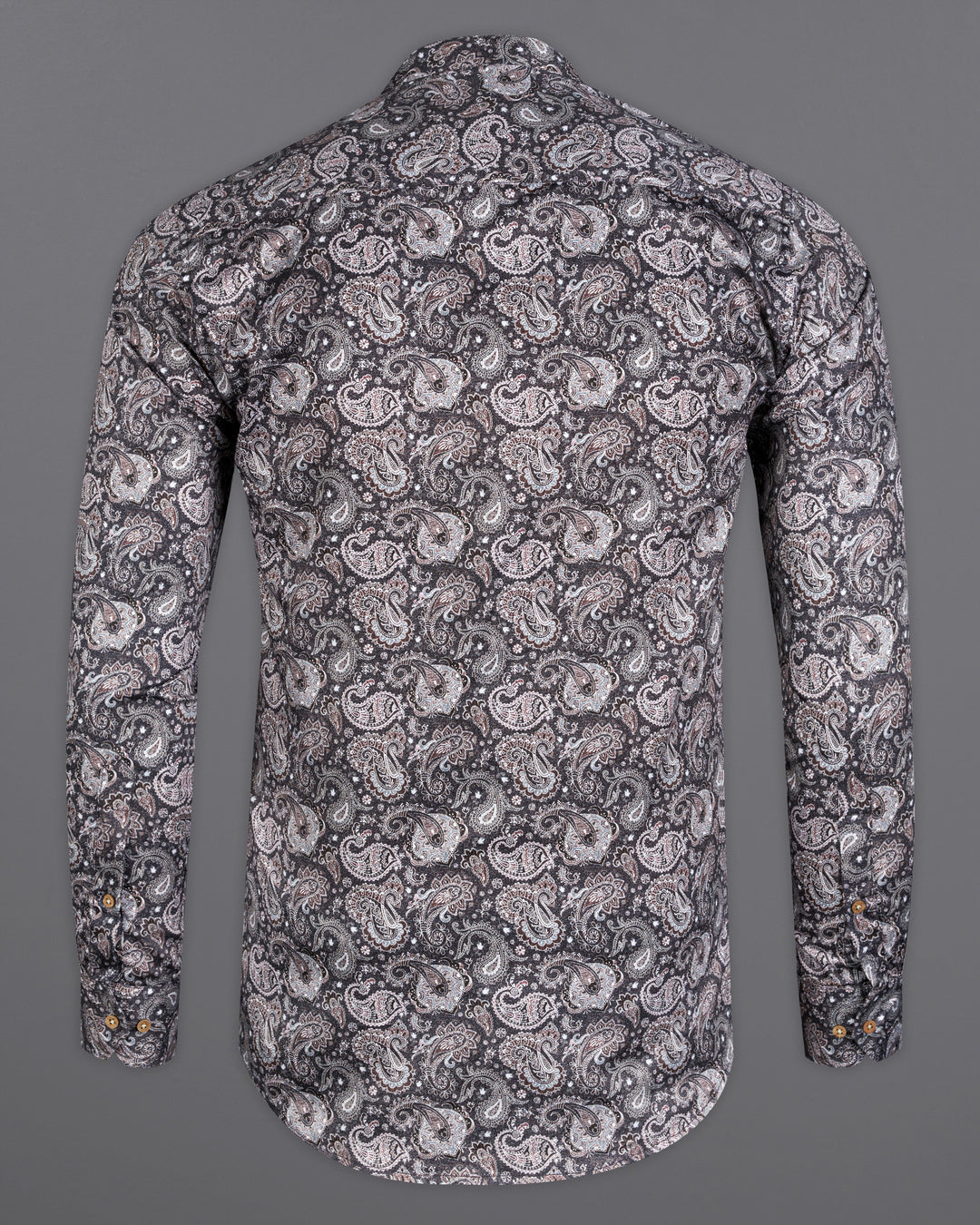 Tuna Gray and Copper Paisley Printed Super Soft Premium Cotton Kurta ...