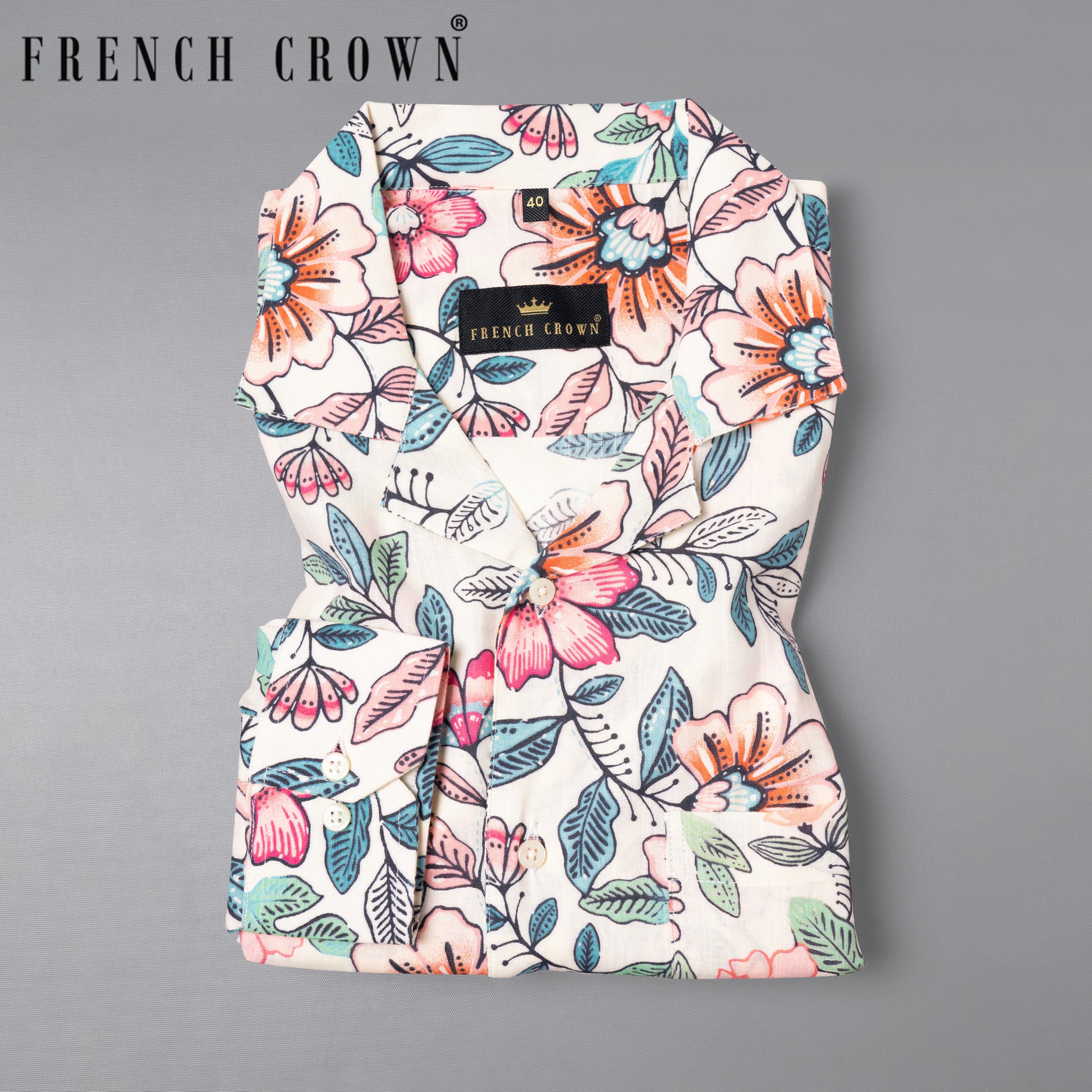 Pot Purri with Multicolour Casual Prints Premium Tencel Shirt For Men