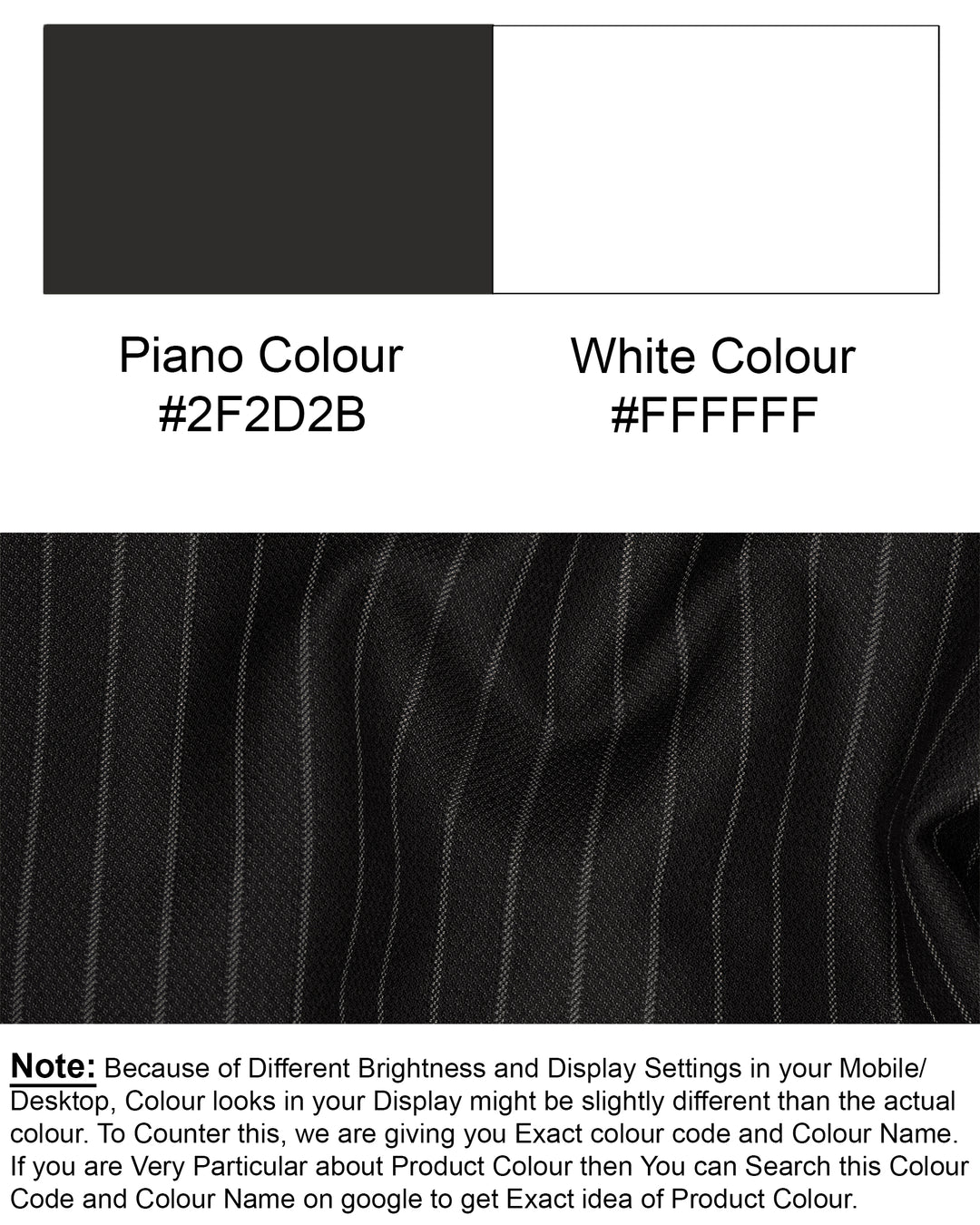 Piano Black Striped Cross Button Woolrich Bandhgala Blazer BL1618-CBG2 ...