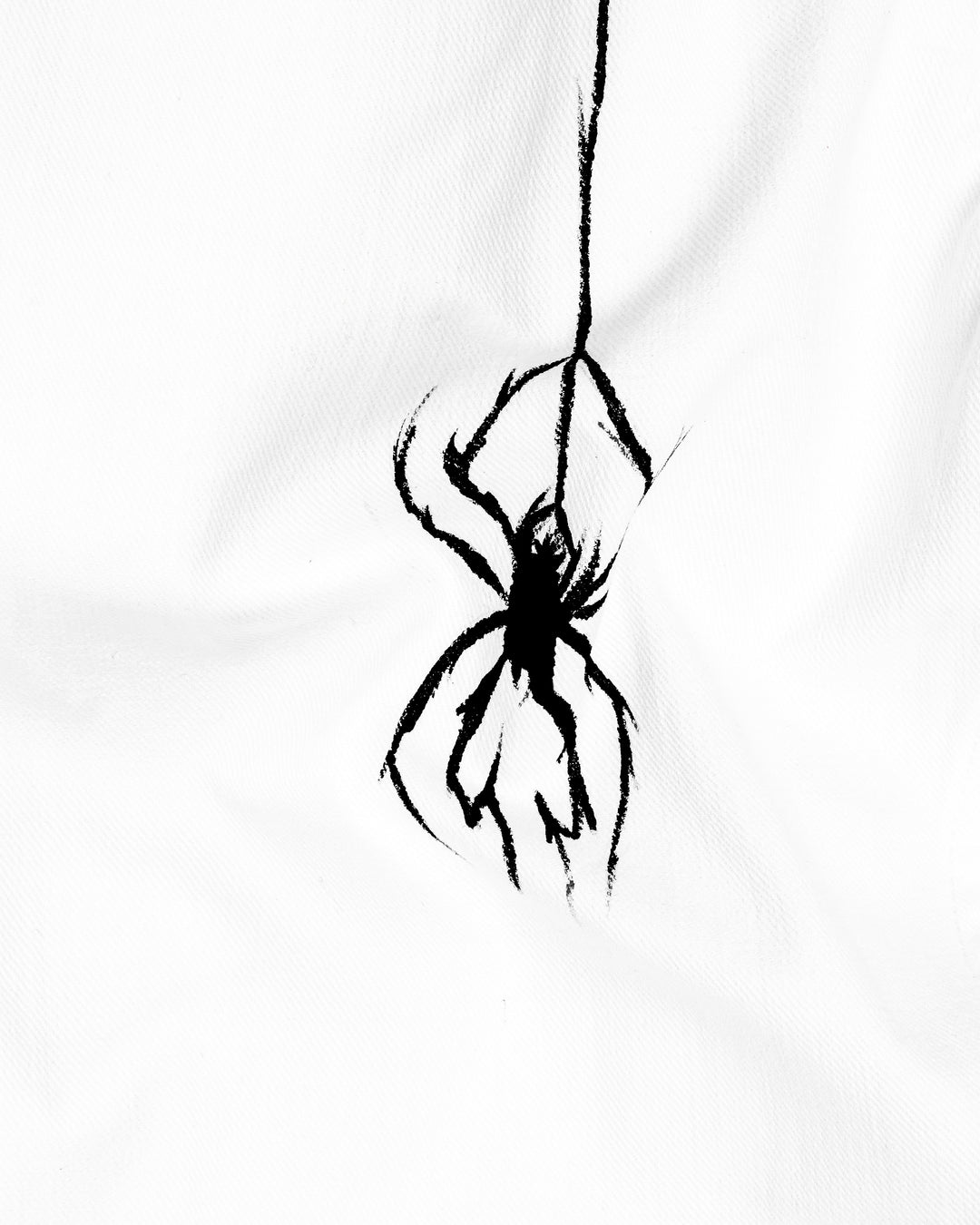 Bright White Rinse Wash with Spider Hand Painted Denim J100-ART010-30 ...