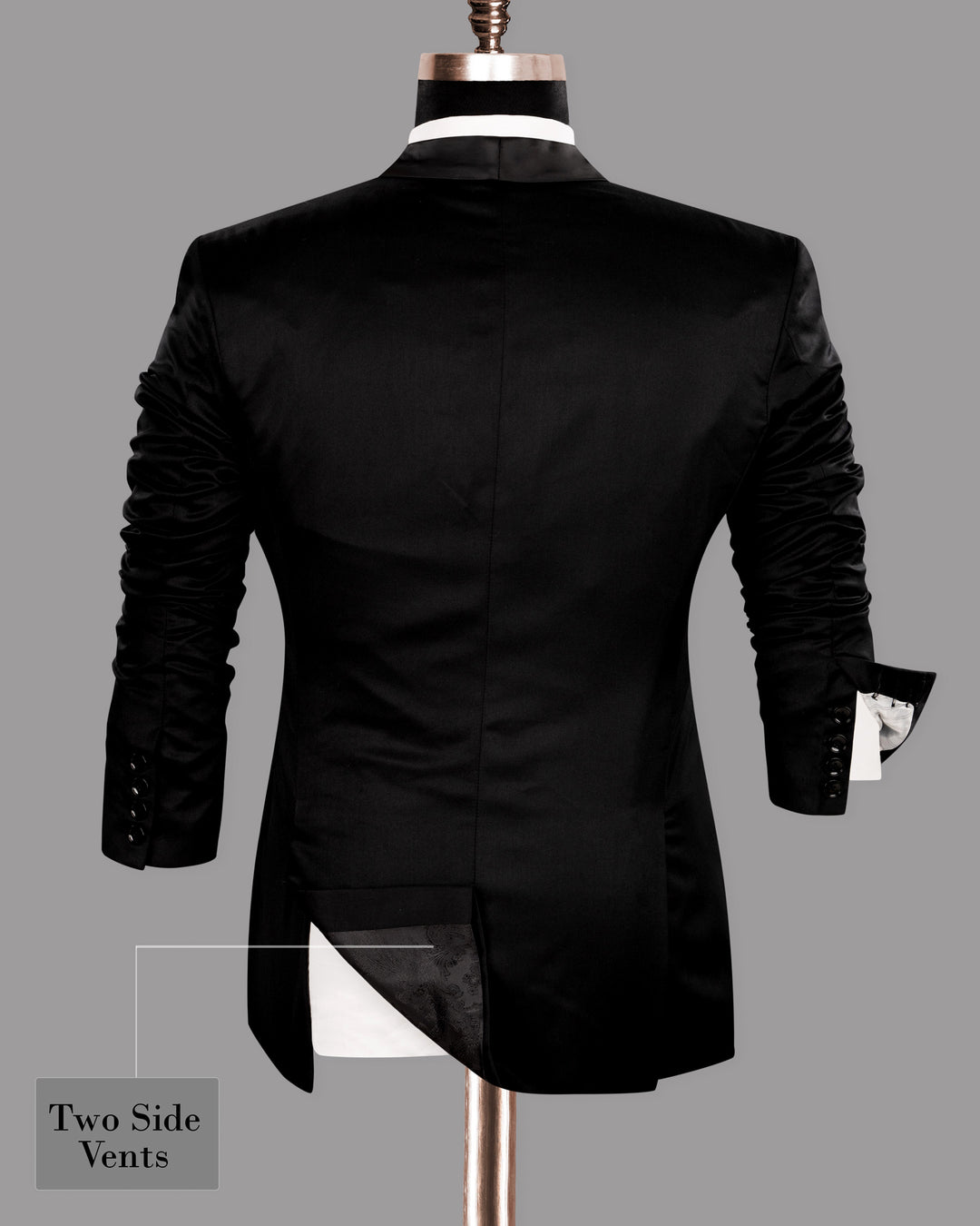 Jade Black Subtle Sheen Tuxedo Suit ST72BKL-36, ST72BKL-38, ST72BKL-40 ...