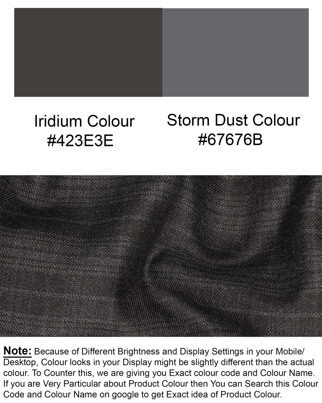 Iridium Grey Subtle Plaid Waistcoat V1782-36, V1782-38, V1782-40, V1782 ...