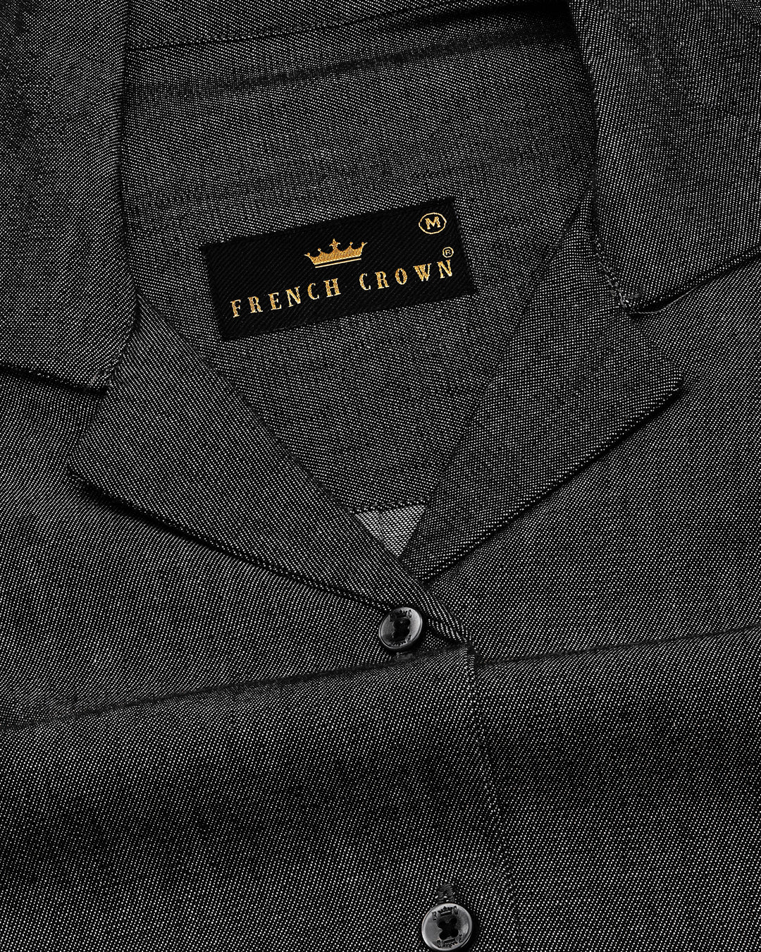 Iridium Gray Premium Cotton Denim Shirt WS013-BLK-32, WS013-BLK-34 ...